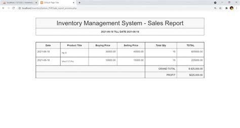 Inventory Management System Using Bootstrap Project In Php With Source Code And Report