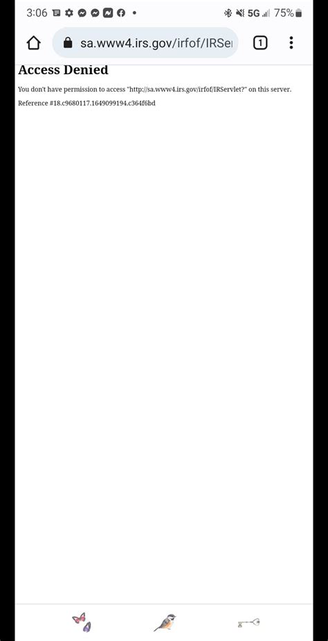 Access Denied On Irs Website R IRS