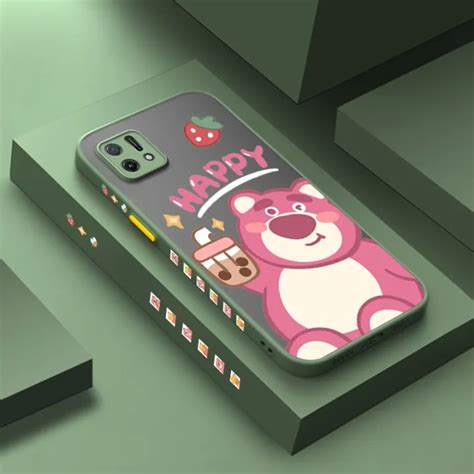 Chenyyka Casing For OPPO A K Case Cartoon Cute Losto Bear Edge Square New Design Cases Frosted