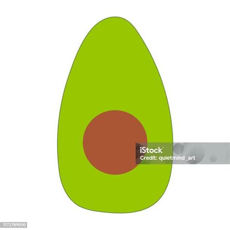 신선한 아보카도 과일 흰색 배경 평면 디자인 벡터 일러스트 레이 션에 고립 0명에 대한 스톡 벡터 아트 및 기타 이미지 0명