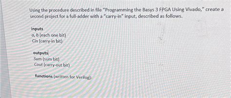 Solved Using The Procedure Described In File Programming