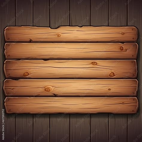 Game Ui Interface Boards In Jungle Theme Vector Cartoon Of Gui Elements Wooden Plank Gui Asset