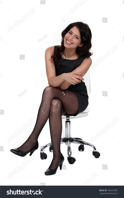 Sexy Woman Sitting On Chair Stock Photo Shutterstock