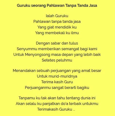 Contoh Lengkap Teks Puisi Tentang Pendidikan Dan Sekolah Puisi Indonesia