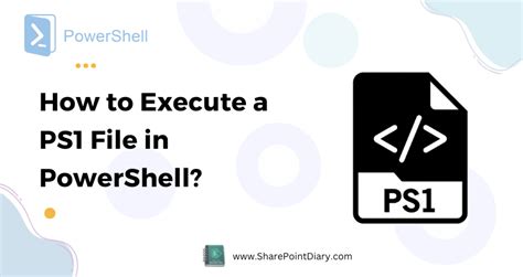 How To Execute A Ps1 File In Powershell Quick Guide Sharepoint Diary