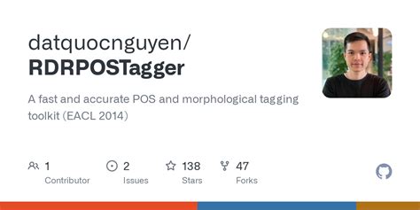github datquocnguyen rdrpostagger a fast and accurate pos and morphological tagging toolkit