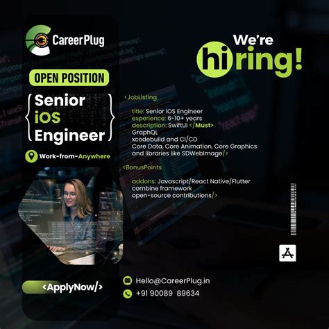 Careerplug On Linkedin Iosengineer Techjobs Swiftui Careerplug Jobsearch Jobseekers Jobs