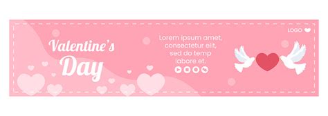 해피 발렌타인 데이 배너 템플릿 평면 디자인 일러스트 레이션 소셜 미디어에 대 한 사각형 배경의 편집 사랑 인사말 카드 또는 웹 2월에 대한 스톡 벡터 아트 및 기타 이미지