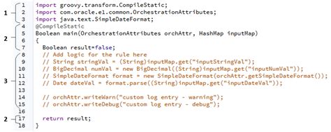 Groovy Template For A Custom Rule