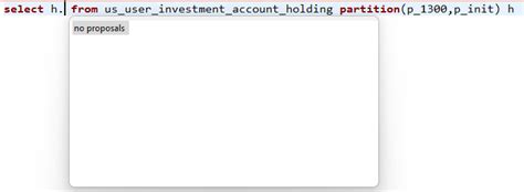 Proposals And Auto Complete Don T Work With Partition And Alias Issue Dbeaver Dbeaver