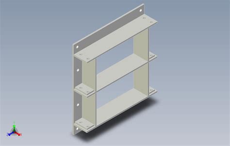 框架结构 Inventor 模型图纸免费下载 懒石网