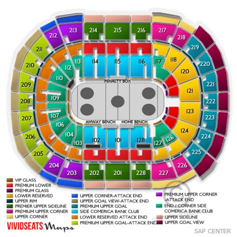 Sap Center Tickets Sap Center Information Sap Center Seating Chart