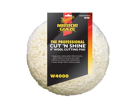 Meguiars Mirror Glaze® Professional Cut N Shine® Wool Cutting Pad 8