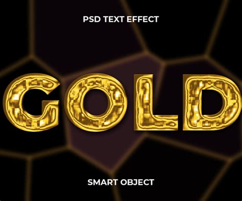 Artstation Gold Psd Fully Editable Text Effect Layer Style Psd