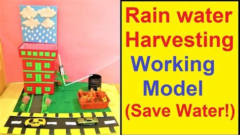 Rainwater Harvesting Working Model Making Science Project Dc Motor Diy Howtofunda Diy