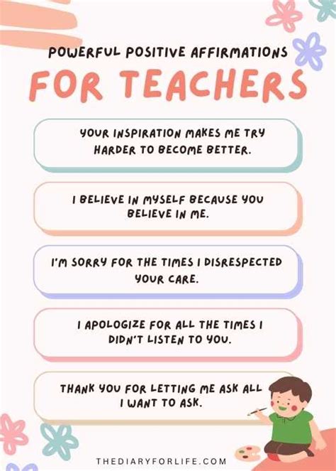50 Powerful Positive Affirmations For Teachers To Stay Positive