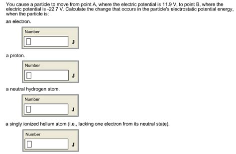Solved Calculate The Change That Occurs In The Particle S Chegg Com