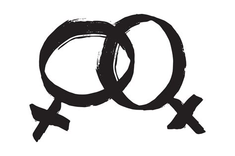Igualdad Nuevo Escribiendo Mano Dibujado Lesbiana Identidad Firmar