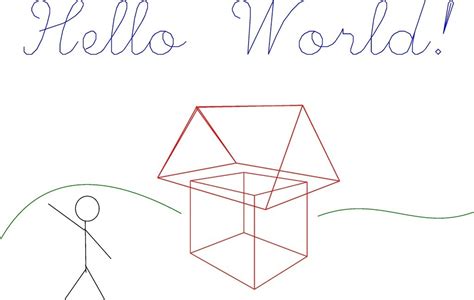 Free 3d File Simple Hello World For A Watercolorbot 👋 ・3d Printing