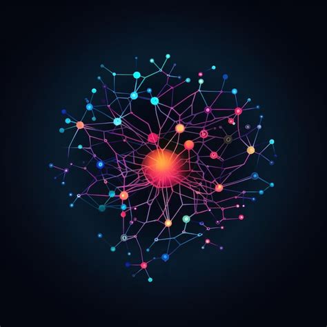 Premium Photo A Close Up Of A Sphere Of Connected Dots On A Dark Background Generative Ai