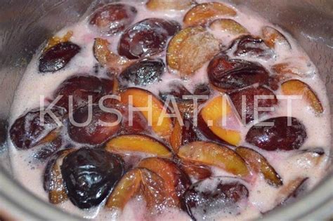 варенье из сливы пятиминутка без косточек Национальная еда Слива Варенье