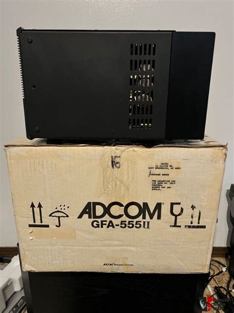 Adcom Gfa 555 Ii With Original Packaging Manual And Brochure Power Amplifiers Of All Time Photo