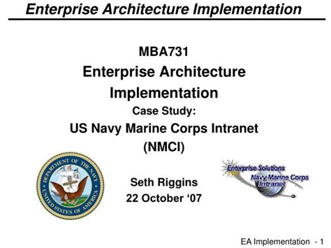 Ppt Enterprise Architecture Implementation Powerpoint Presentation