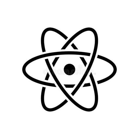Atom Icon Symbol Of Scientists Science And Technology Stock Vector Illustration Of Symbol