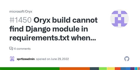 Oryx Build Cannot Find Django Module In Requirementstxt When Its There On Azure · Issue 1450