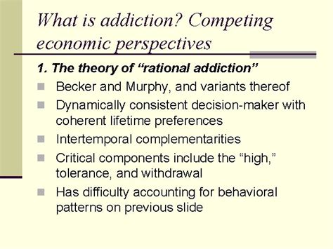 Public Policy Toward Addictive Substances Professor B Douglas