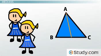 Constructing The Median Of A Triangle Lesson Study Com