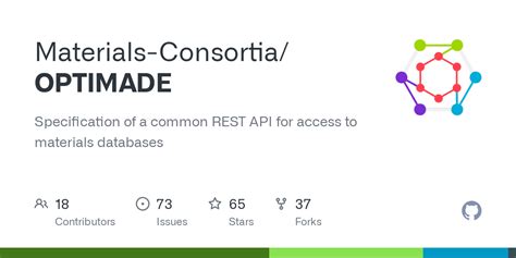 GitHub Materials Consortia OPTIMADE Specification Of A Common REST API For Access To