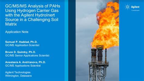 Gc Ms Ms Analysis Of Pahs Using Hydrogen Carrier Gas