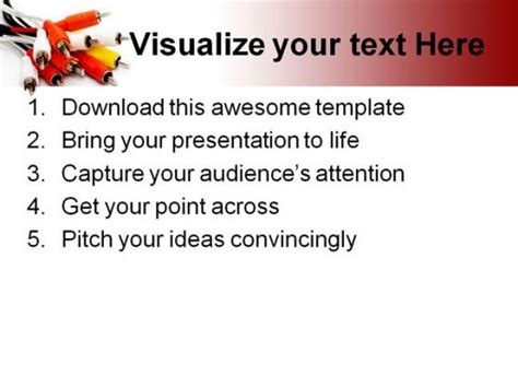 Wires Connection Industrial PowerPoint Templates And PowerPoint Backgrounds