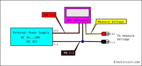 Diy Digital Voltmeter Panel Meter V ElecCircuit Com