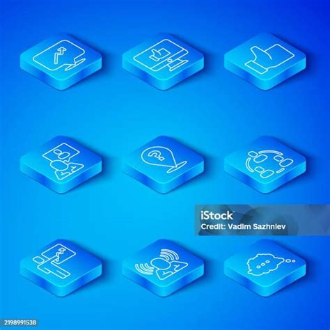 라인 팀 리더 물음표 헤드 헌팅 프로젝트 팀 베이스 손 좋아요 그래프 일정 차트 및 말풍선 채팅 아이콘을 설정합니다 벡터 3차원 형태에 대한 스톡 벡터 아트 및 기타 이미지