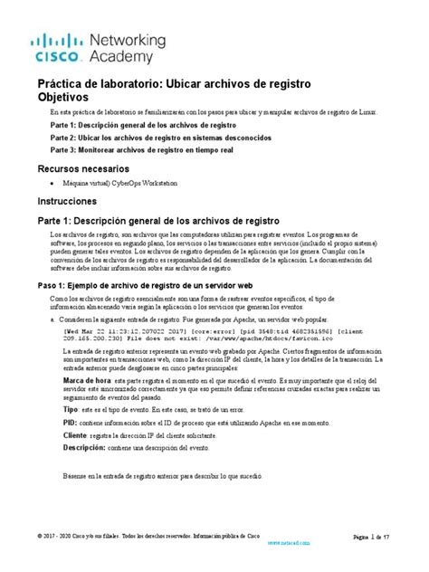4 4 4 lab locating log files es xl pdf distribución de linux