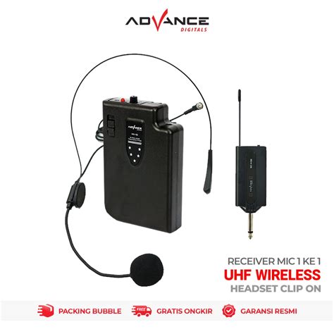 Jual Advance MIC Mic Clip On Bando Wireless Microphone Receiver Shopee Indonesia