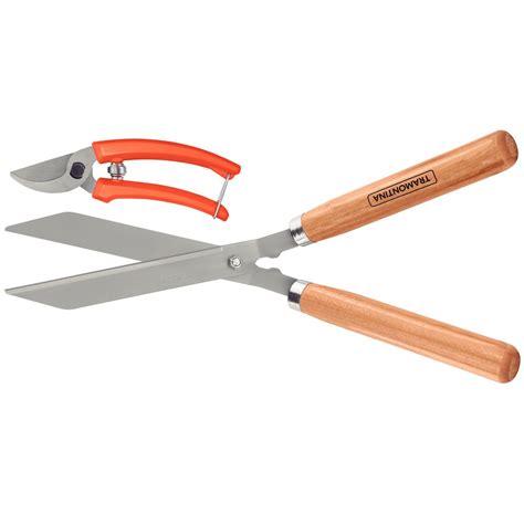 Tramontina 2 Piece Set Of Pruning Shears And Grass And Hedge Shears Tramontina