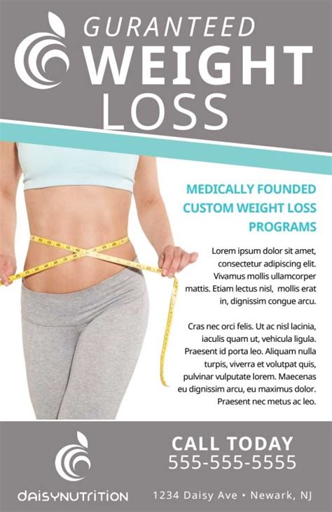Weight Loss Challenge Flyer Template Midi