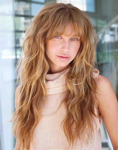 20 Collection Of Long Curly Shag Hairstyles With Bangs