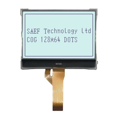 128x64 Dots Monochrome Graphic Lcd Display Module Cog With St7567 Ic Fstn Positive