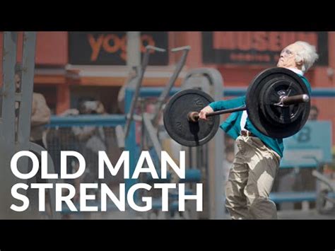 Power Lifting At The Gym In Old Man Costume Extreme Dose
