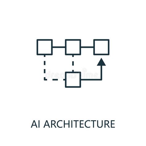 Ai Architecture Thin Line Icon Creative Simple Design From Artificial Intelligence Icons