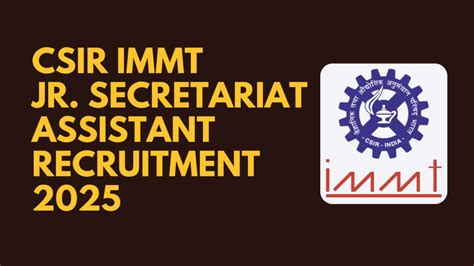 Csir Immt Recruitment 2025 Csir Jsa Vacancy 2025