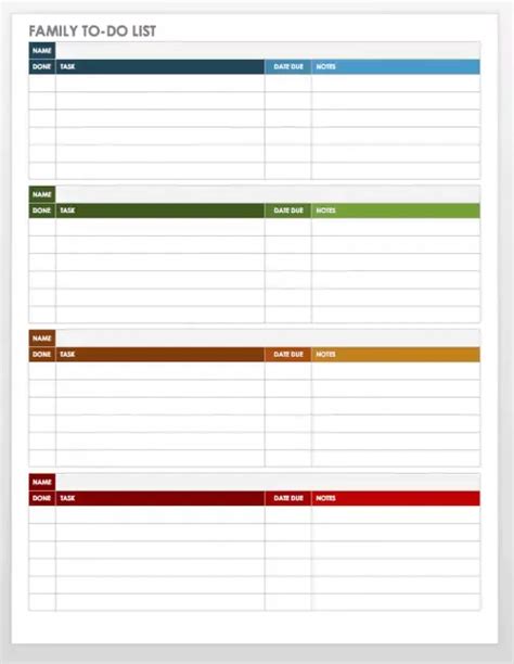30 Free Task And Checklist Templates Smartsheet List Template Templates Free To Do List