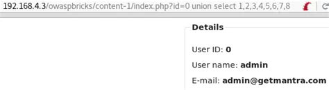 Owasp Broken Web Apps Owasp Bricks Challenge Walkthrough Pentester Land