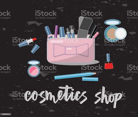 화장품 제품의 벡터 그림입니다 와 텍스트 화장품이 게 평면 디자인입니다 0명에 대한 스톡 벡터 아트 및 기타 이미지 0명 그림자 낙서 패턴 Istock