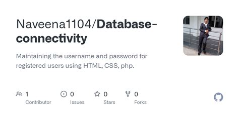 Github Naveena Database Connectivity Maintaining The Username And Password For Registered