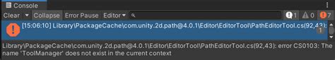 Solved Toolmanager Does Not Exist In The Current Context Unity Engine Unity Discussions